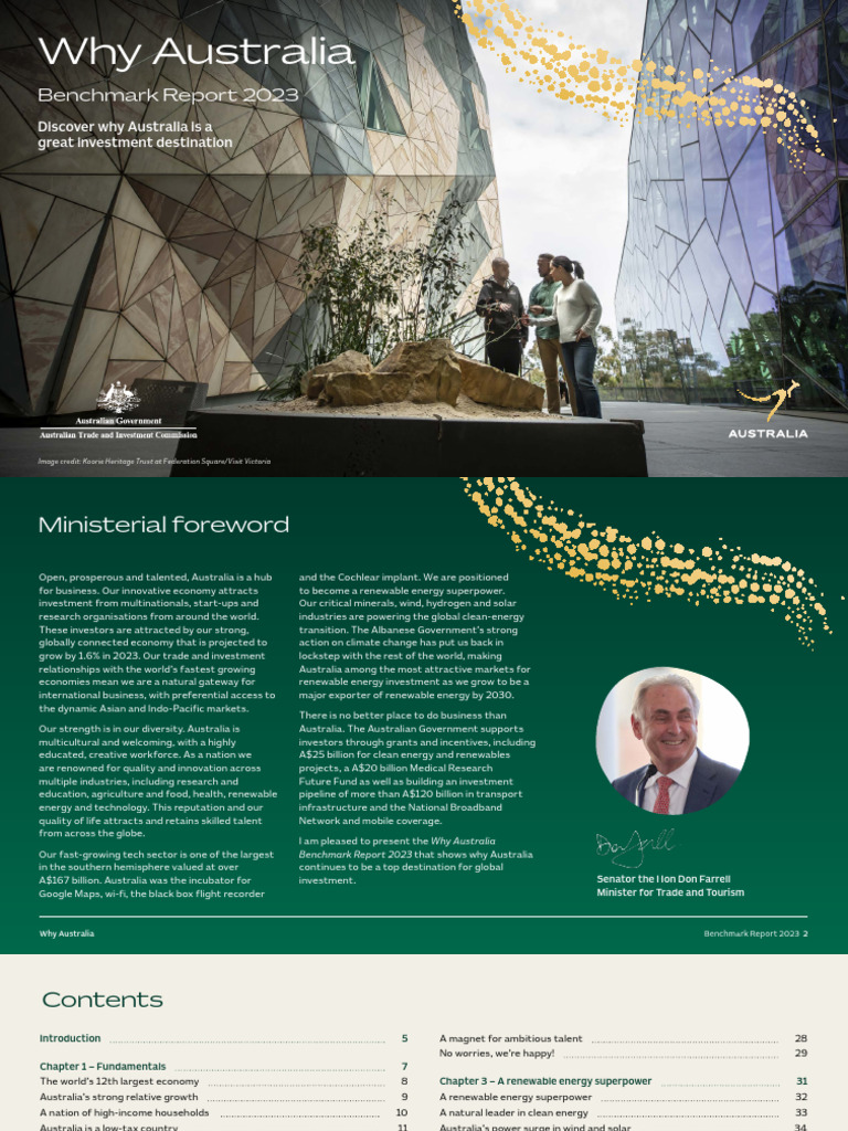 Australia Investment Benchmark Report 2023 | PDF | Taxes | Gross ...
