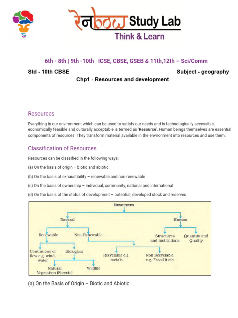 Resources and Development | PDF | Soil | Resource