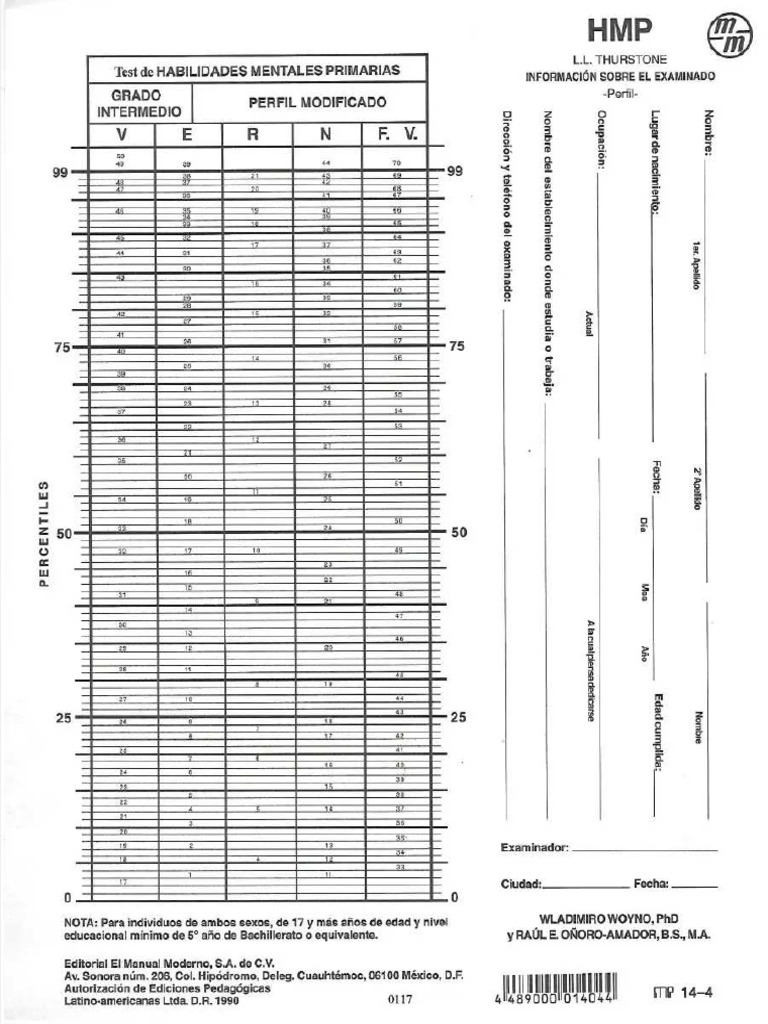 Hoja para Perfil HMP | PDF