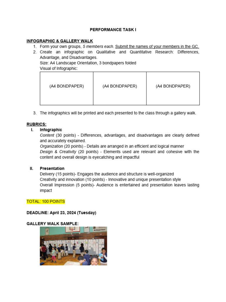 PT Infographic Gallery Walk | PDF