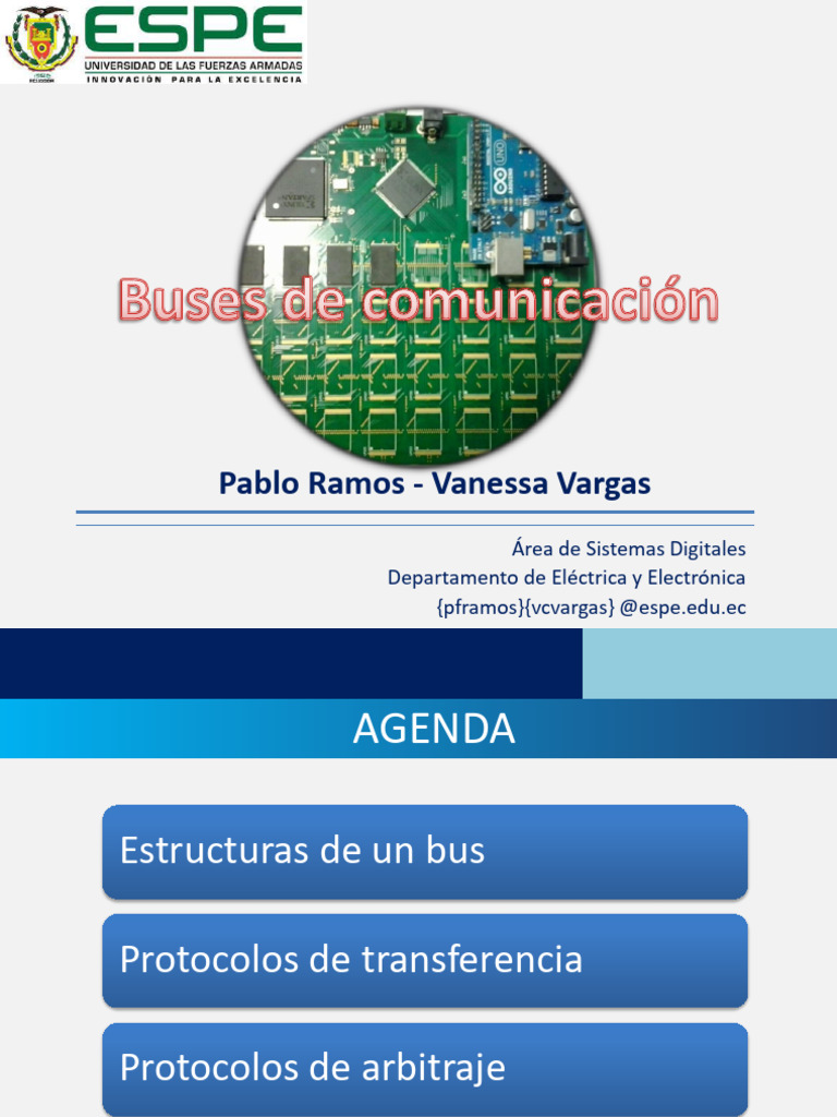Buses de Comunicacion | PDF | Hardware de la computadora | De entrada y salida