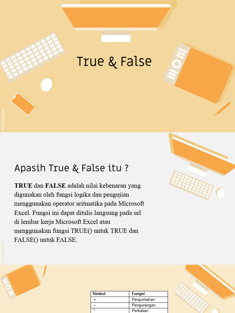 Pengertian True dan False di Excel | PDF