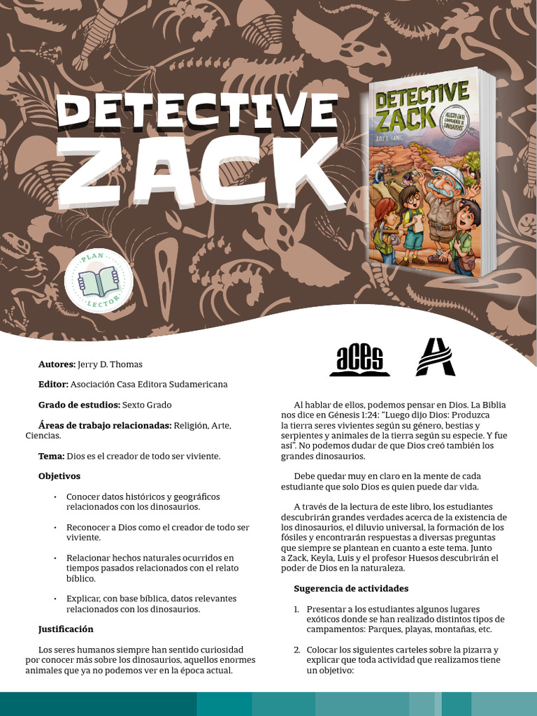 Detective Zack | PDF | Dinosaurios | Dios