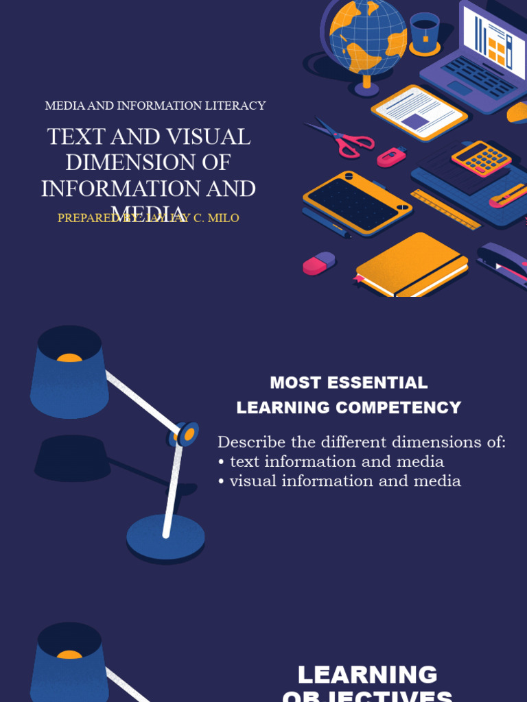Text and Visual Dimensions of Information and Media | PDF | Composition ...