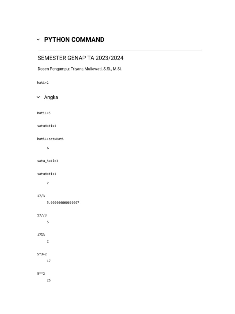 P2 - Perangkat Lunak Python - Ipynb v2 | PDF