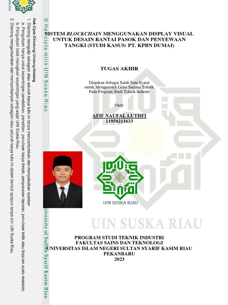 Sistem Blockchain Menggunakan Display Visual Untuk Desain Rantai Pasok ...