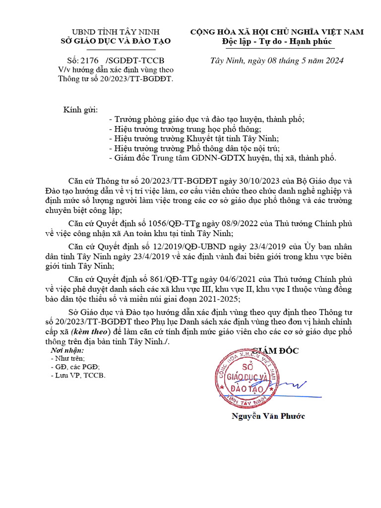 HD CHIA VUNG THEO TT20 - 2023 - CKS - Signed | PDF