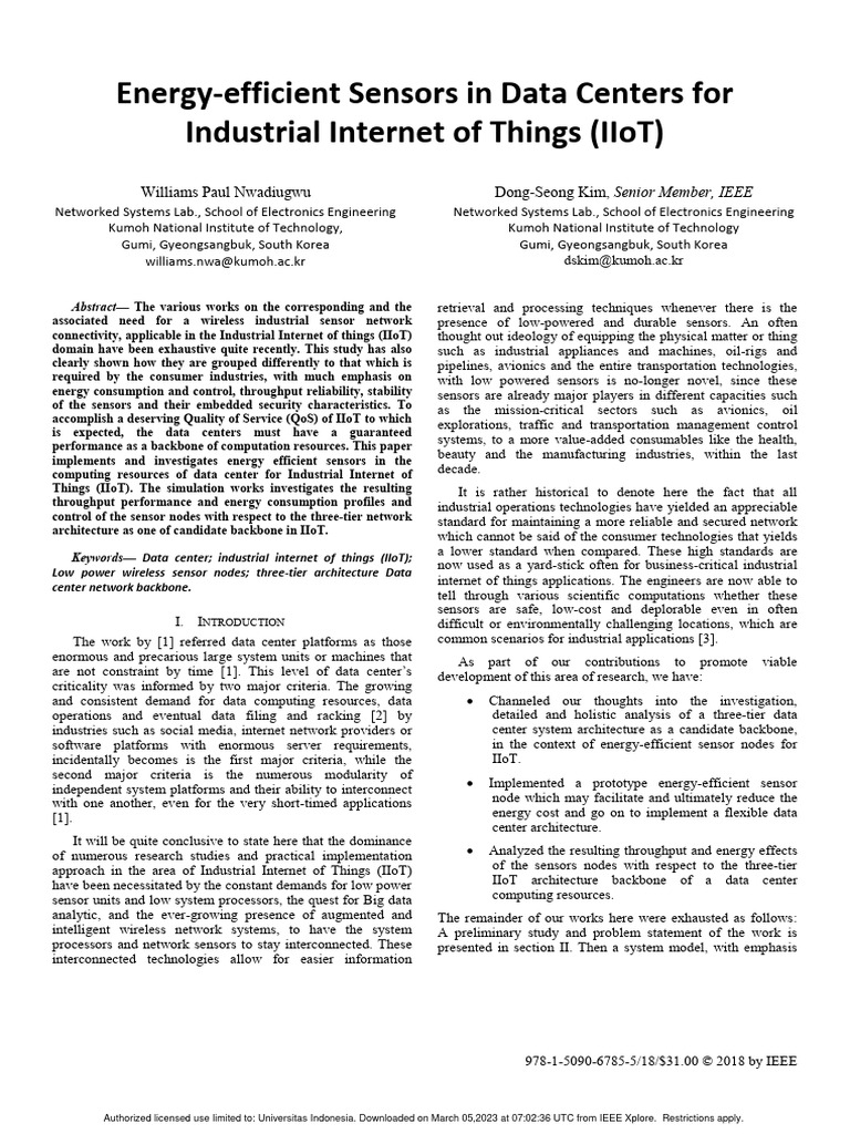 Energy-efficient_Sensors_in_Data_Centers_for_Industrial_Internet_of_Things_IIoT | PDF | Computer ...