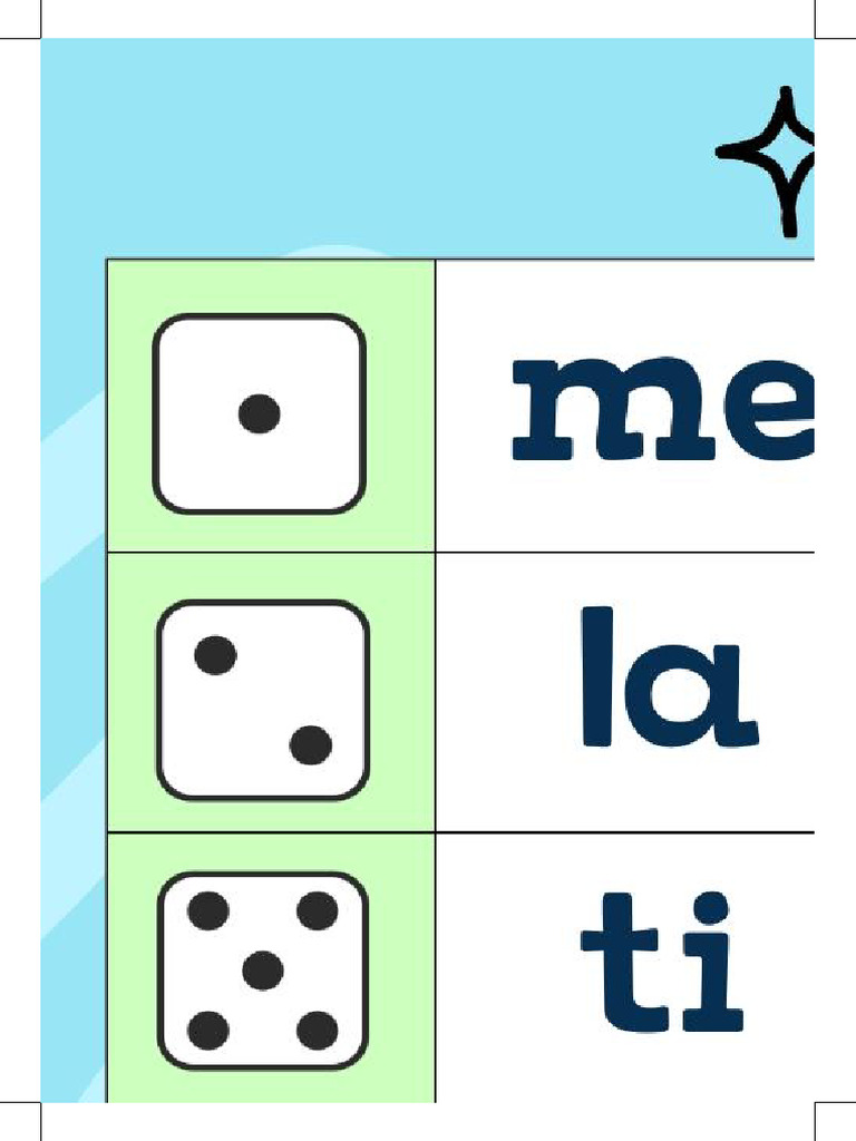 Tablero Silabico Ampliado 8 Hojas | PDF