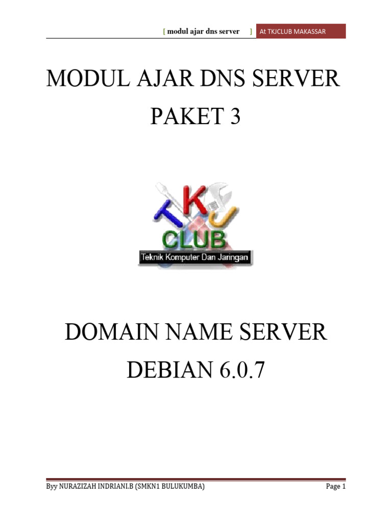 Modul Ajar DNS Server | PDF | Komputer
