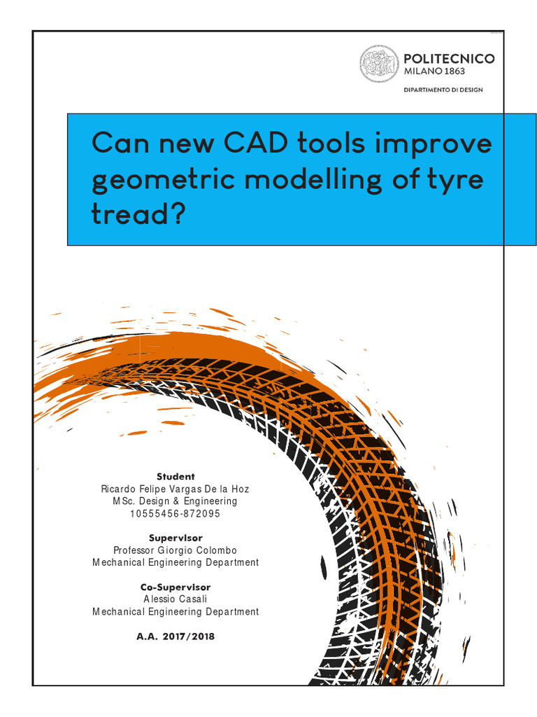 Can New CAD Tools Improve Geometric Modelling of Tyre Tread? | PDF ...