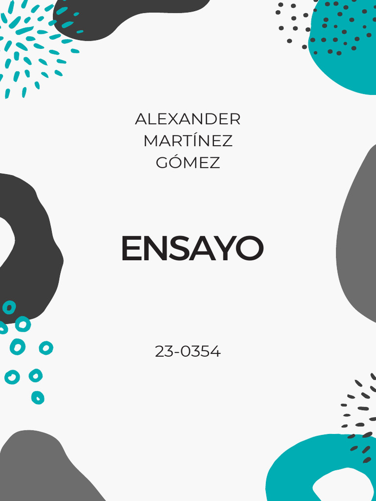 Ensayo Alexander Martinez - Compressed | PDF