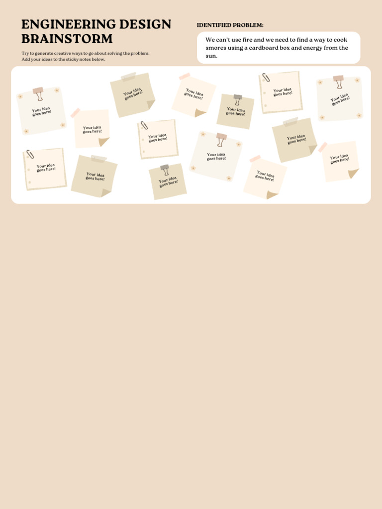 Engineering Design STEM Challenge Brainstorm in Cream Playful Style_20240719_003227_0000 | PDF