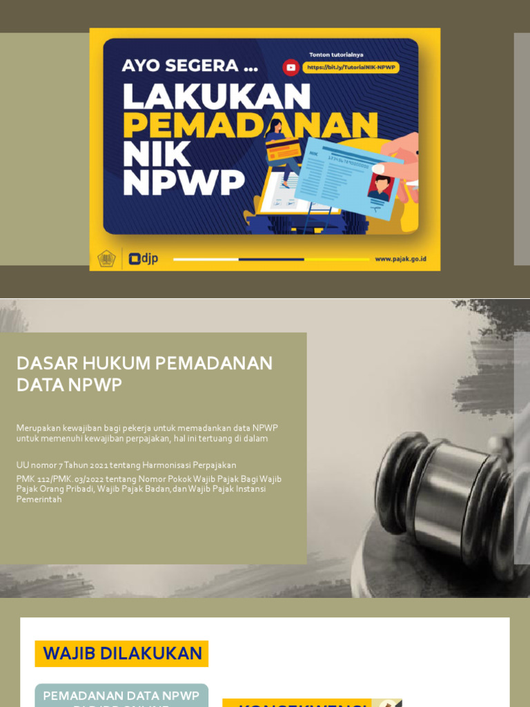 Pemadanan NPWP | PDF