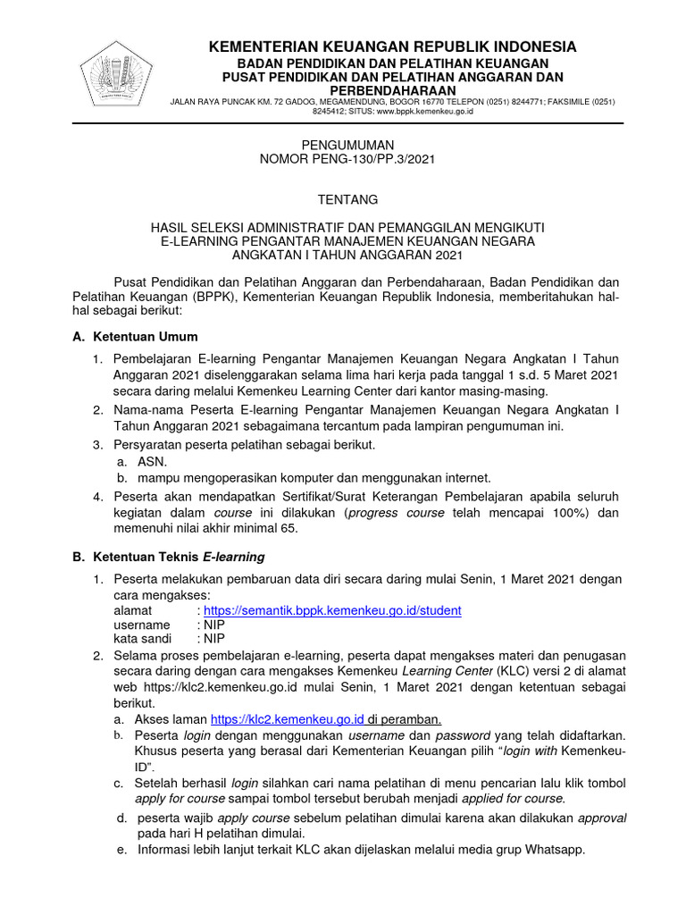 PENG-130 Pengantar MKN Akt I | PDF