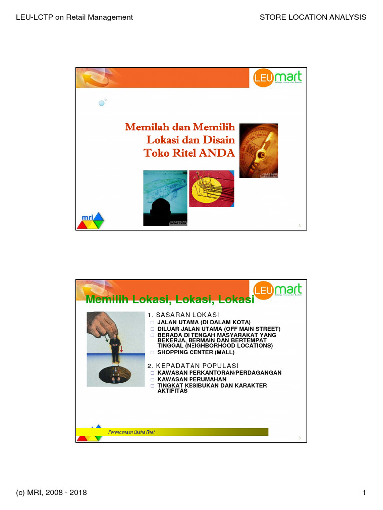 0301 LEU-RM Module 0302 Store Location Analysis | PDF