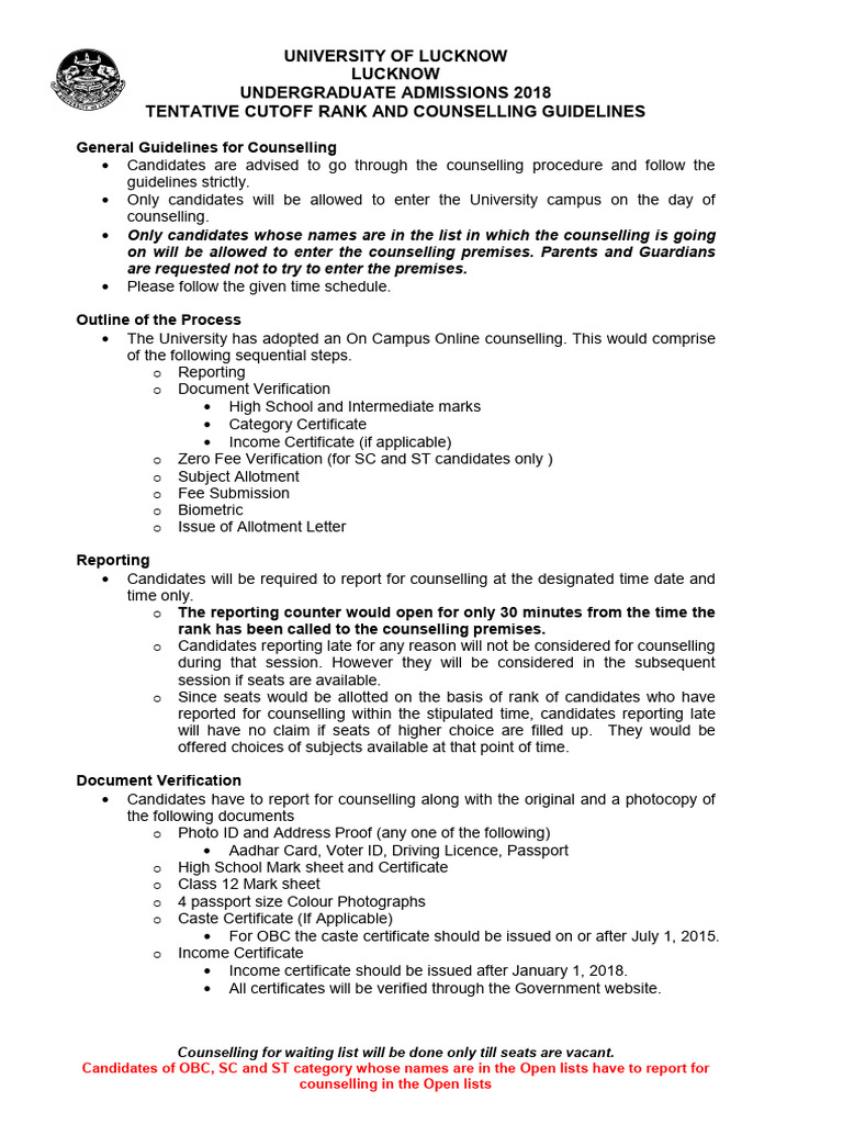 Cutoff | PDF | Identity Document