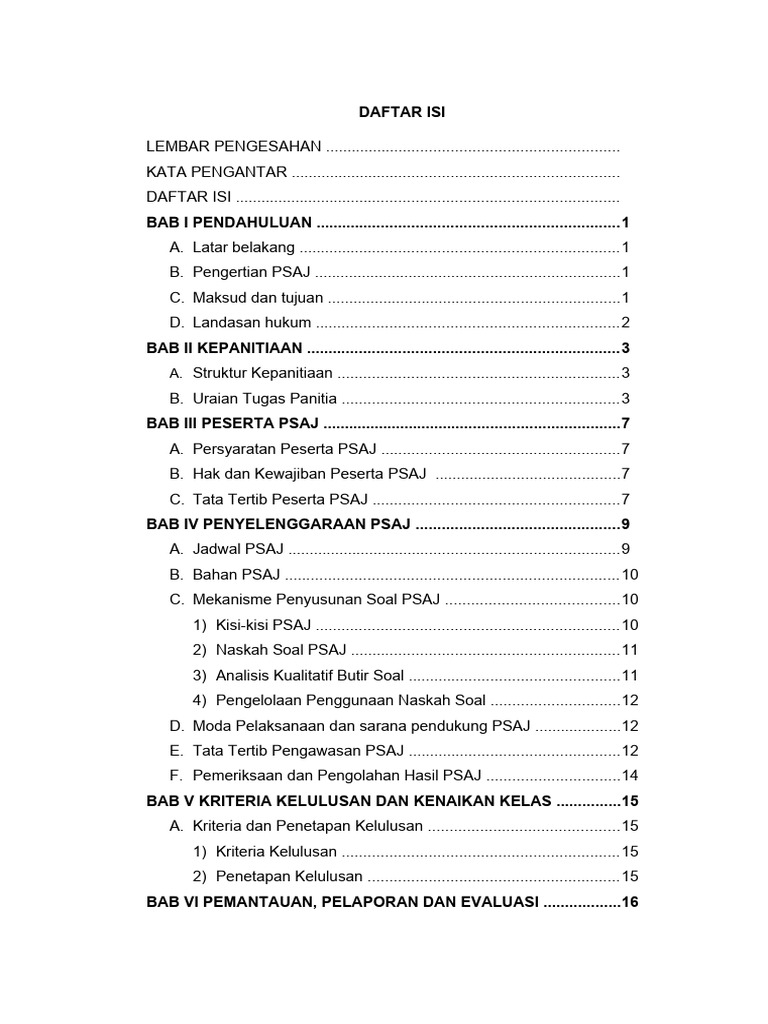 Daftar Isi | PDF