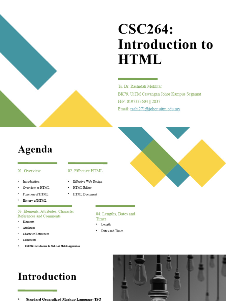 Introduction to HTML | PDF | Html | Markup Language