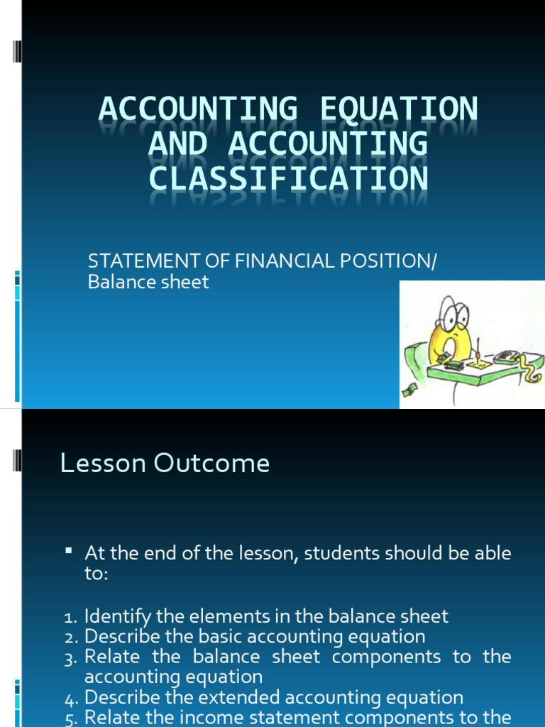 Accounting Equation Acc407 | PDF | Balance Sheet | Equity (Finance)