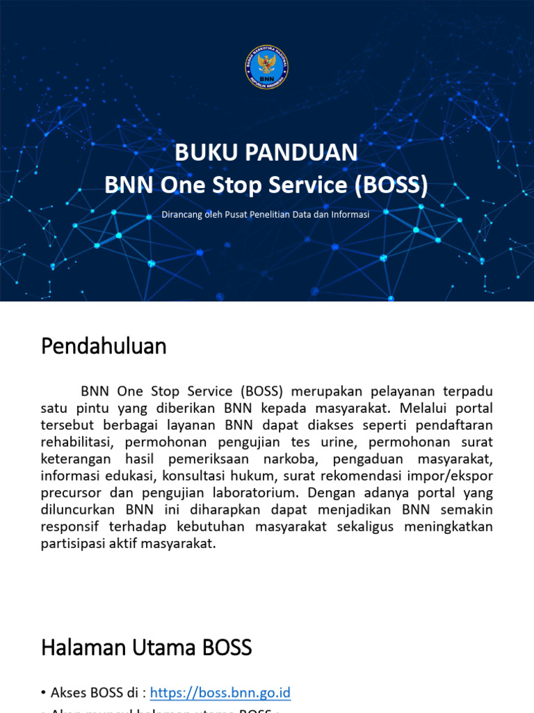 Panduan Layanan BNN One Stop Service | PDF