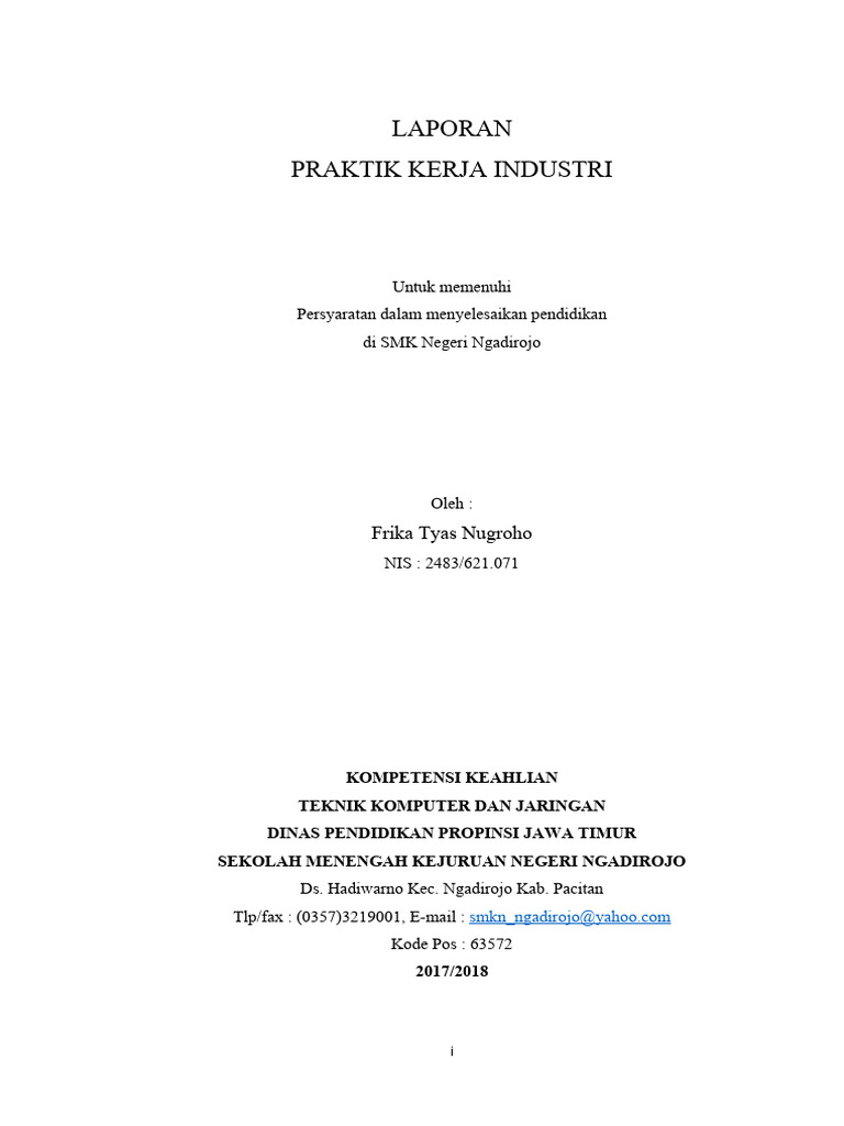 Laporan Frika | PDF | Karier & Perkembangan | Bisnis