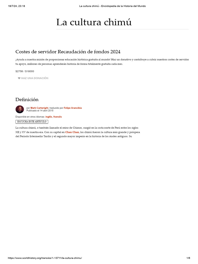 La cultura chimú - Enciclopedia de la Historia del Mundo | Descargar ... La cultura chimú - Enciclopedia de la Historia del Mundo | Descargar ...