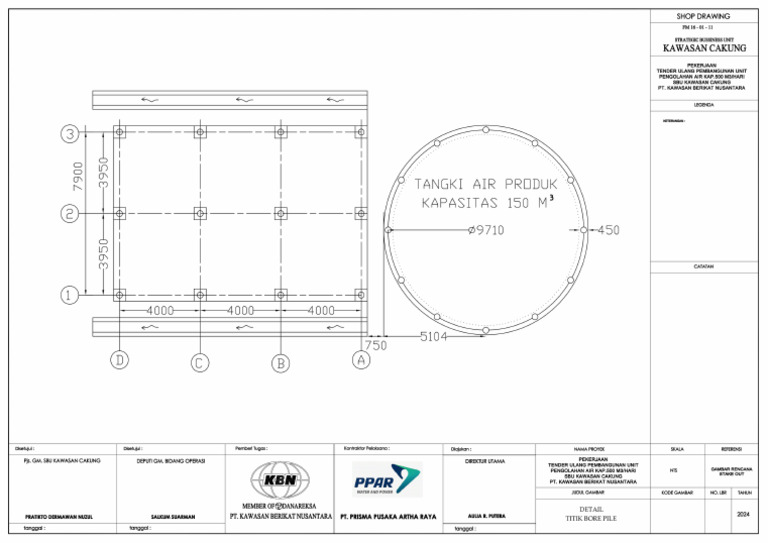 Detail Titik Bore Pile | PDF