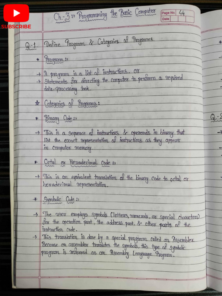 COA IMP Chapter-3 | PDF