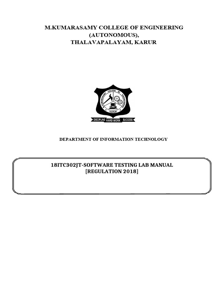 ST Lab Manual | PDF | Selenium (Software) | Computing