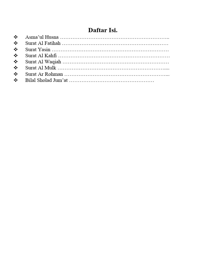 Daftar Isi | PDF