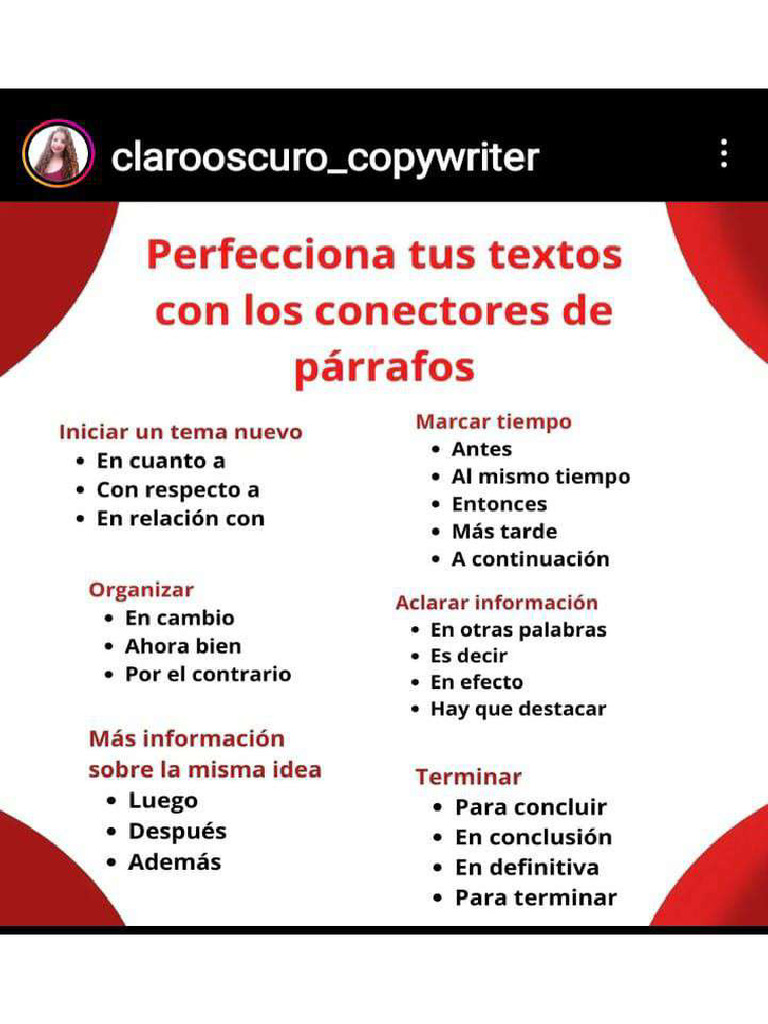 Comenctores de Parrafos | PDF