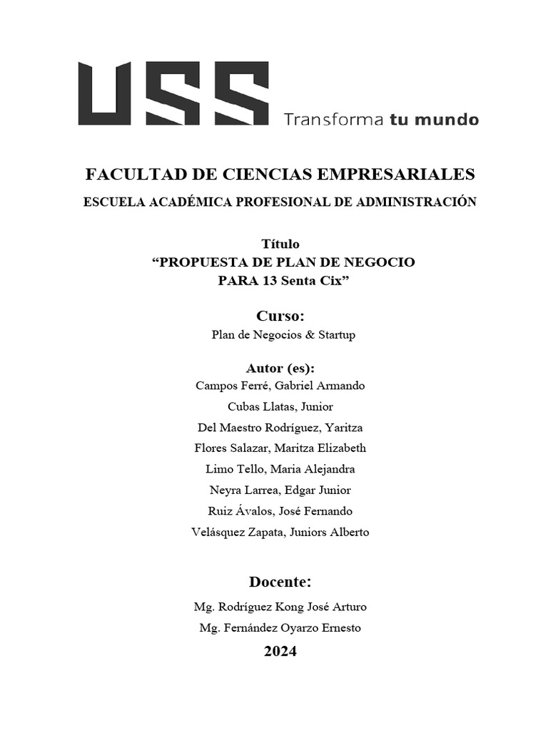 PAF PLAN DE NEGOCIOS Con Demanda Potencial | PDF | Marketing | Business