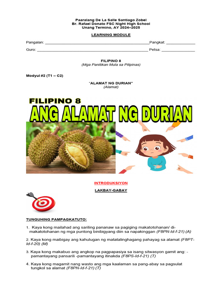 Annotated-Modyul #2 (T1 - C2) G8-1 | PDF