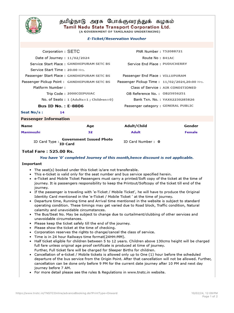 Safari | PDF | Ticket (Admission) | Identity Document