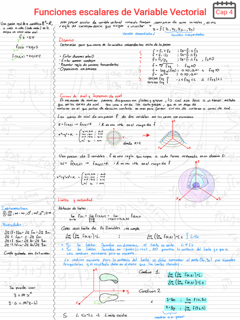 Funciones Escalares de Variable Vectorial - 230714 - 061952 | PDF
