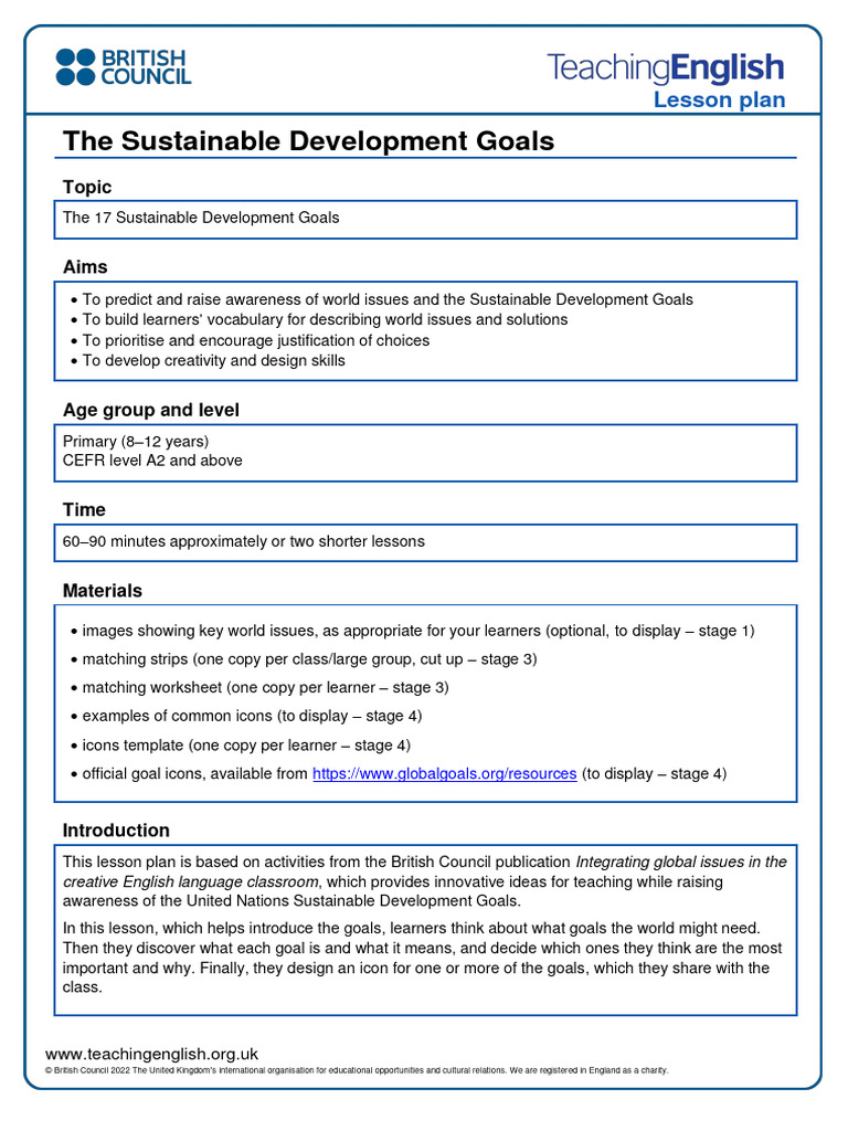 Teaching Primary SDG 0 The Sustainable Development Goals Classroom ...