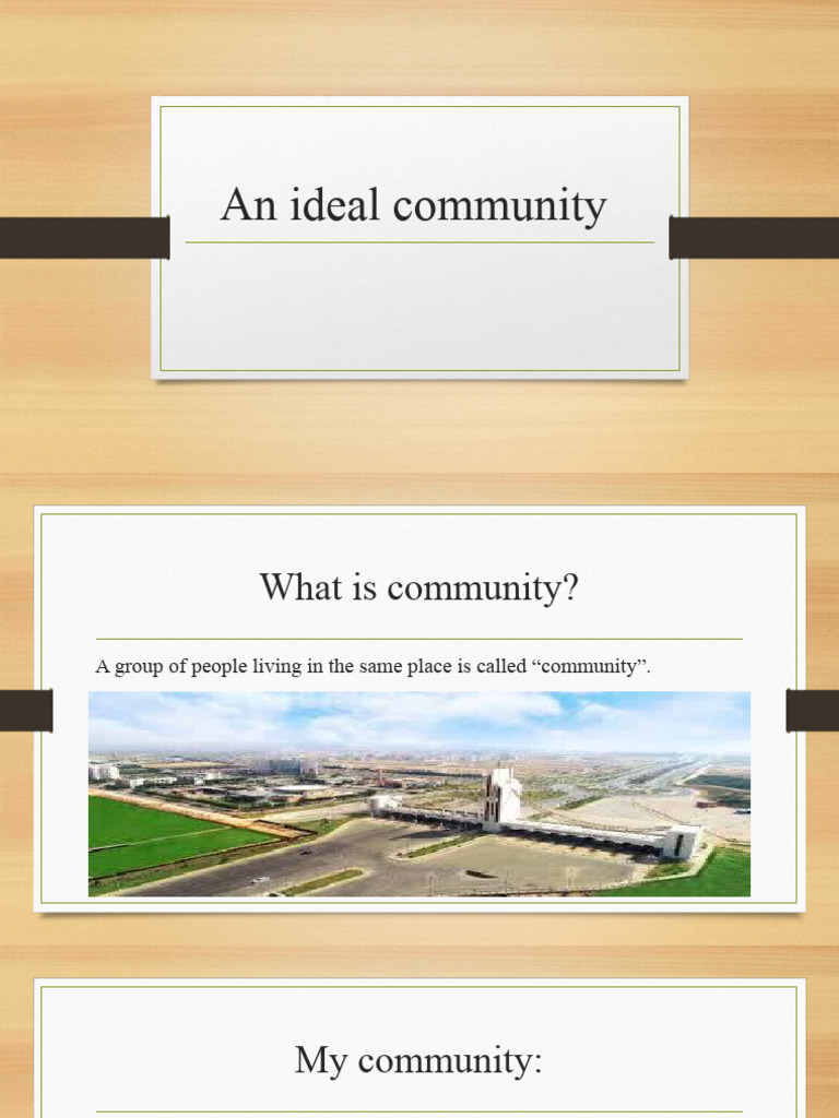Characteristics of an Ideal Community | PDF | Social Science