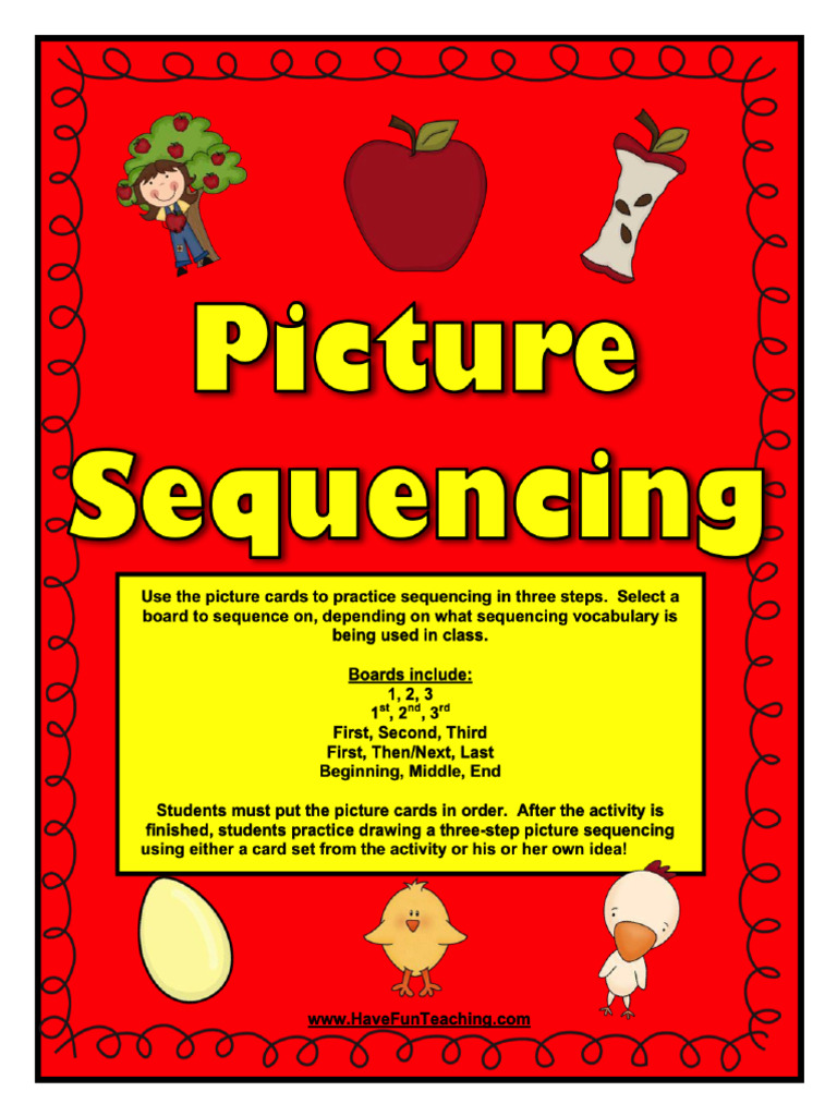 Sequencing Pictures Activity | PDF