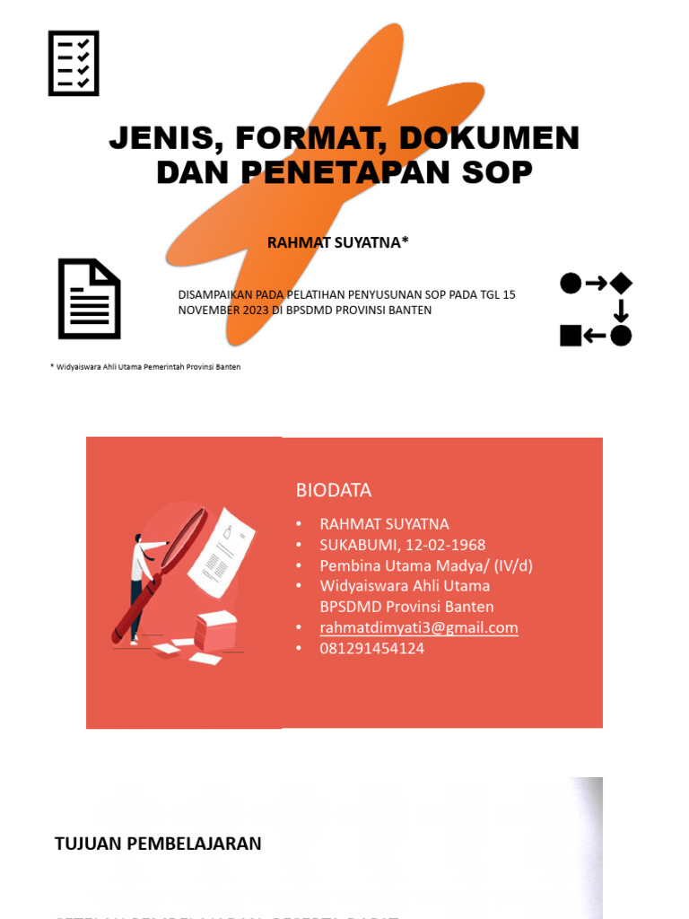 Jenis Format, Dokumen Dan Penetapan Sop | PDF