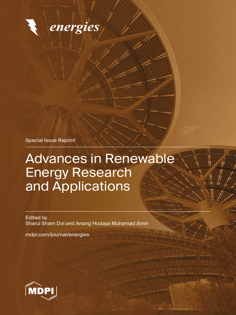 Advances in Renewable Energy Research and Applications - 2024 | PDF ...