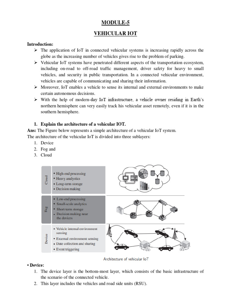 Module-5 IoT Notes | PDF | Internet Of Things | Machine Learning