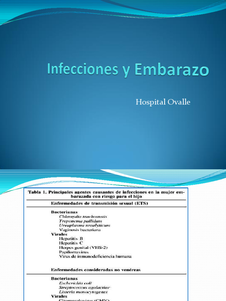 Infecciones y Embarazo | PDF | El embarazo | Epidemiología