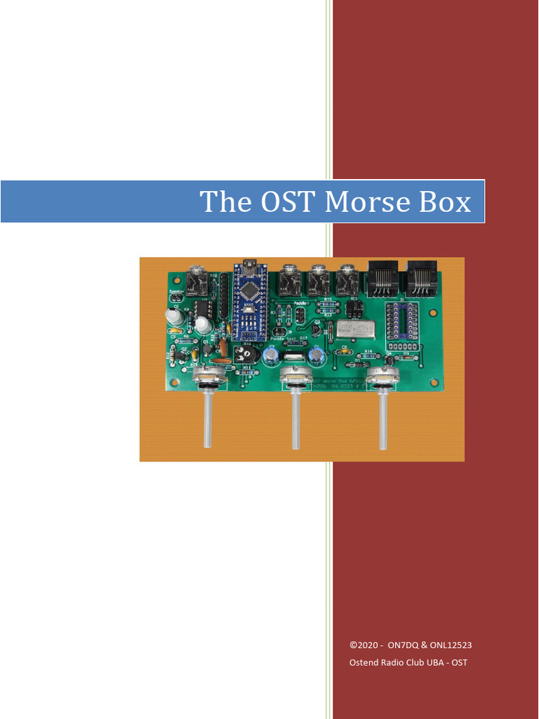 OST Morse Box V2 Manual ENGLISH | PDF | Electrical Connector | Arduino
