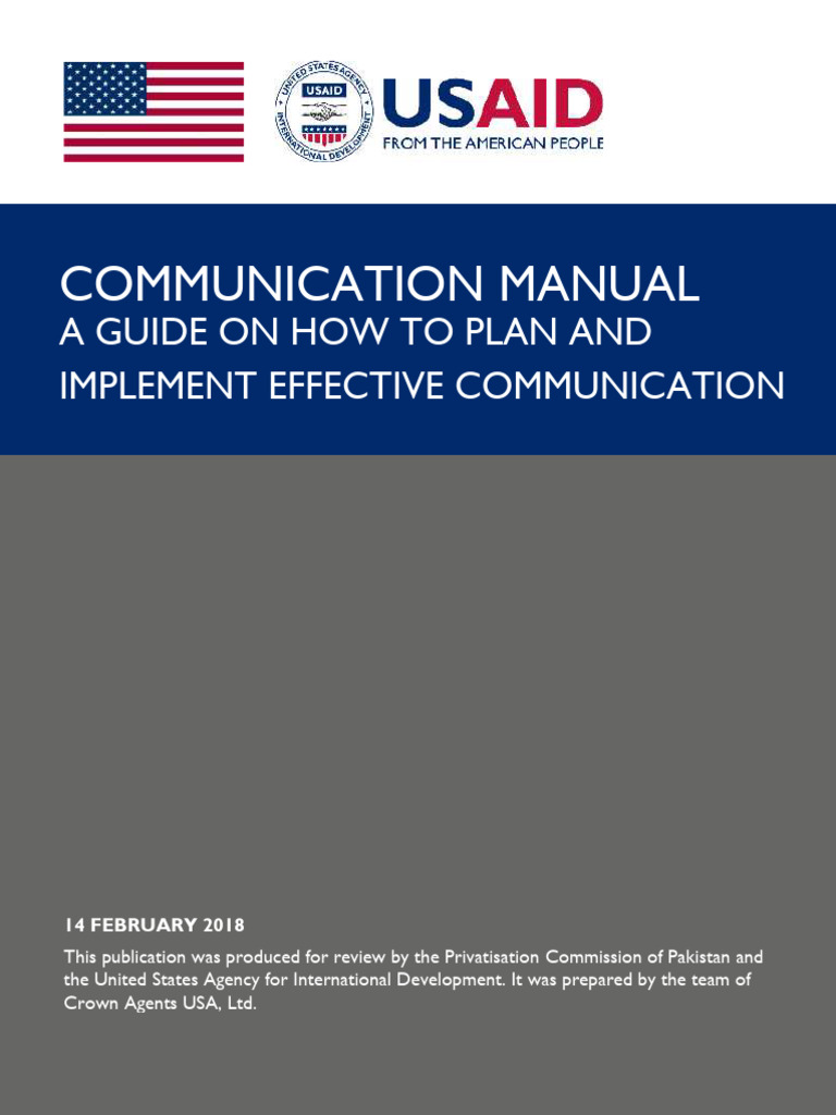 Communication Manual Usaid | PDF | Social Media | Popular Culture ...