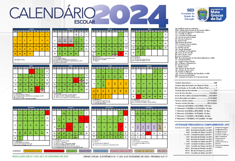 Calendario Escolar 2024 (2) | PDF