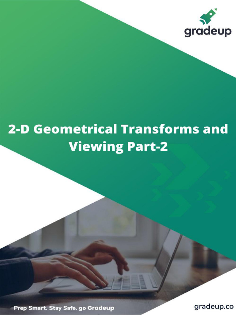 2 D Geometrical Transforms and Viewing Part 2 Eng 53 | PDF | Cartesian ...