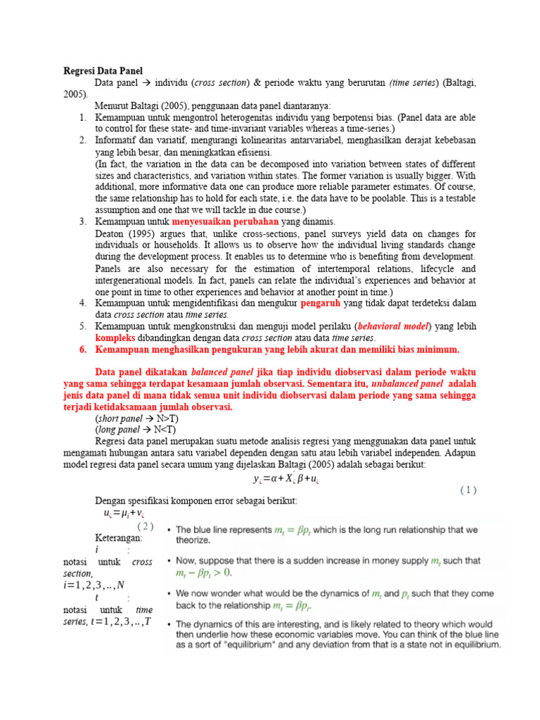 Regresi Data Panel | PDF