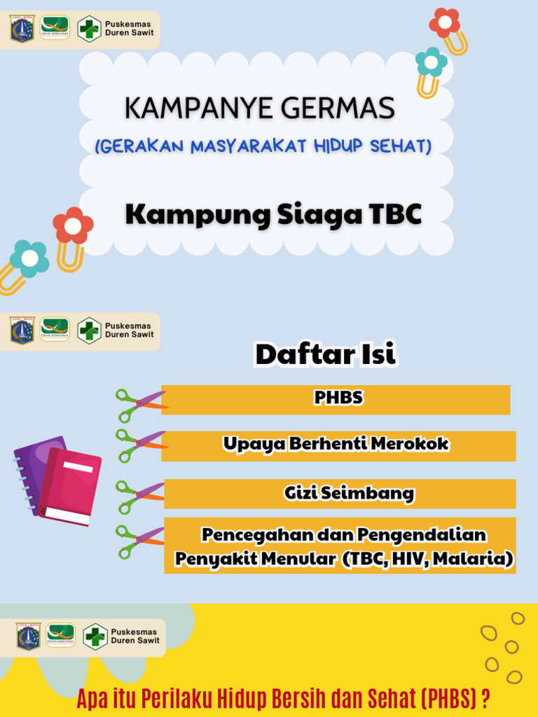 Fix PDF - Kampanye Germas Kampung Siaga TBC - PKM Ds Juli 2024 | PDF