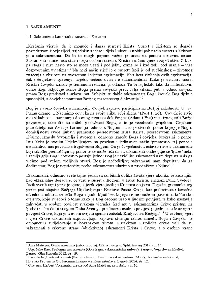 Sakramenti (Općenito) | PDF